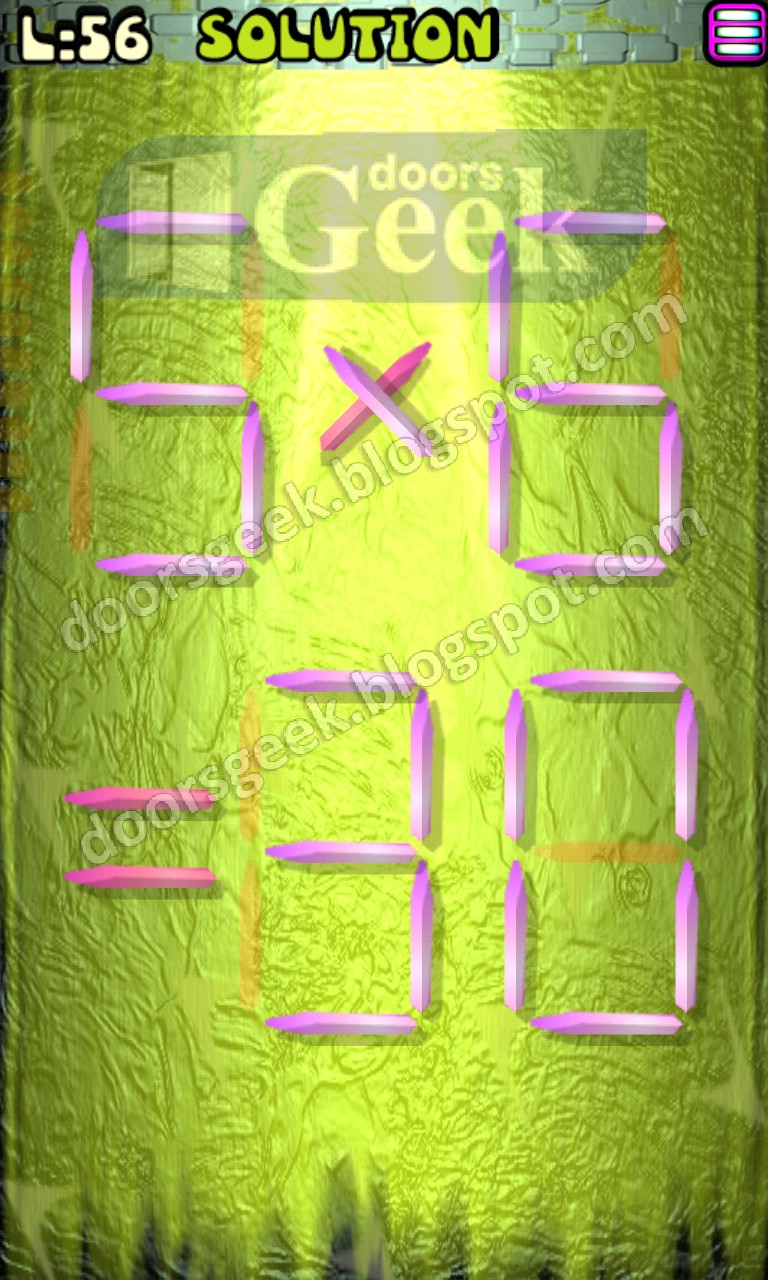 Matches Puzzle [Episode 3] Level 56 Solution ~ Doors Geek